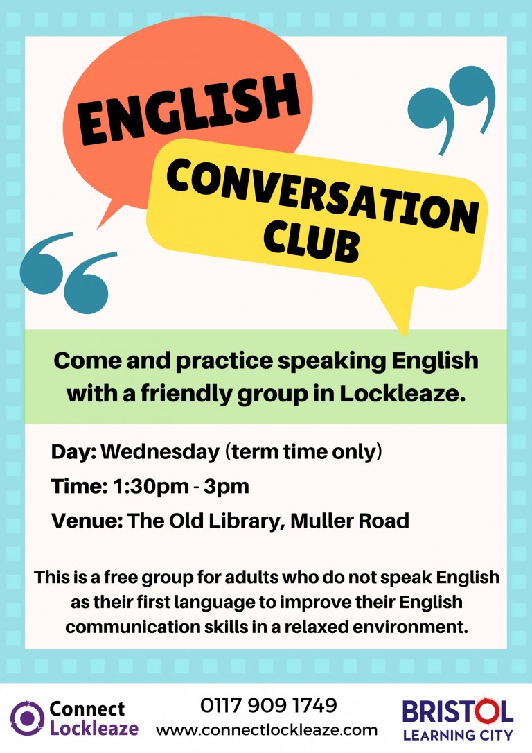 English Conversation Club – The Old Library, Eastville